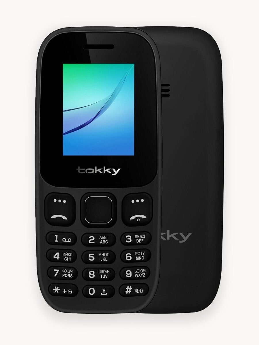 Телефон TOKKY FP-50, Bluetooth, радио, фонарик, 1,7", черный