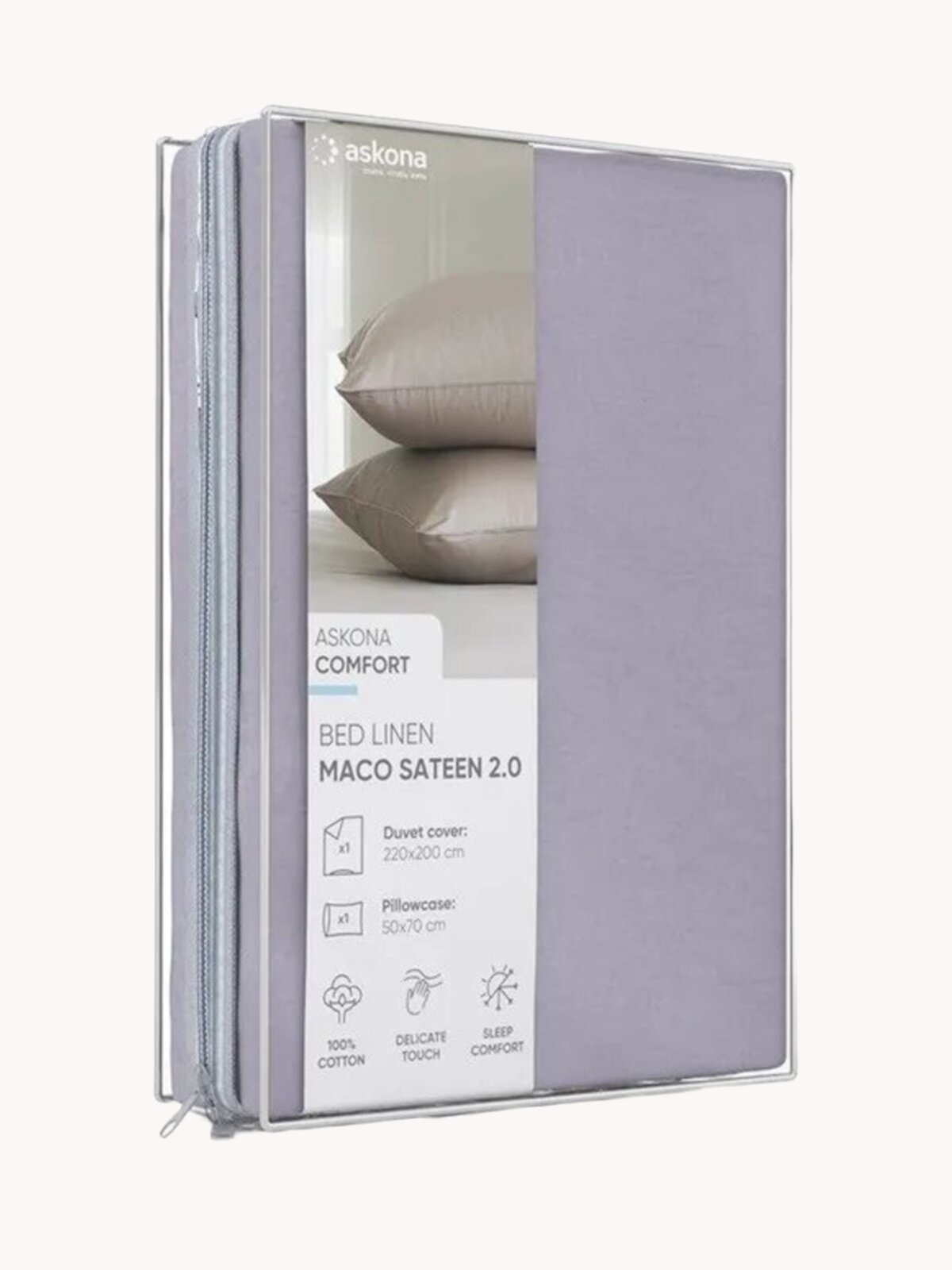 Постельное белье Askona (Аскона) Comfort Maco Sateen 2.0 (односп) Пепельный