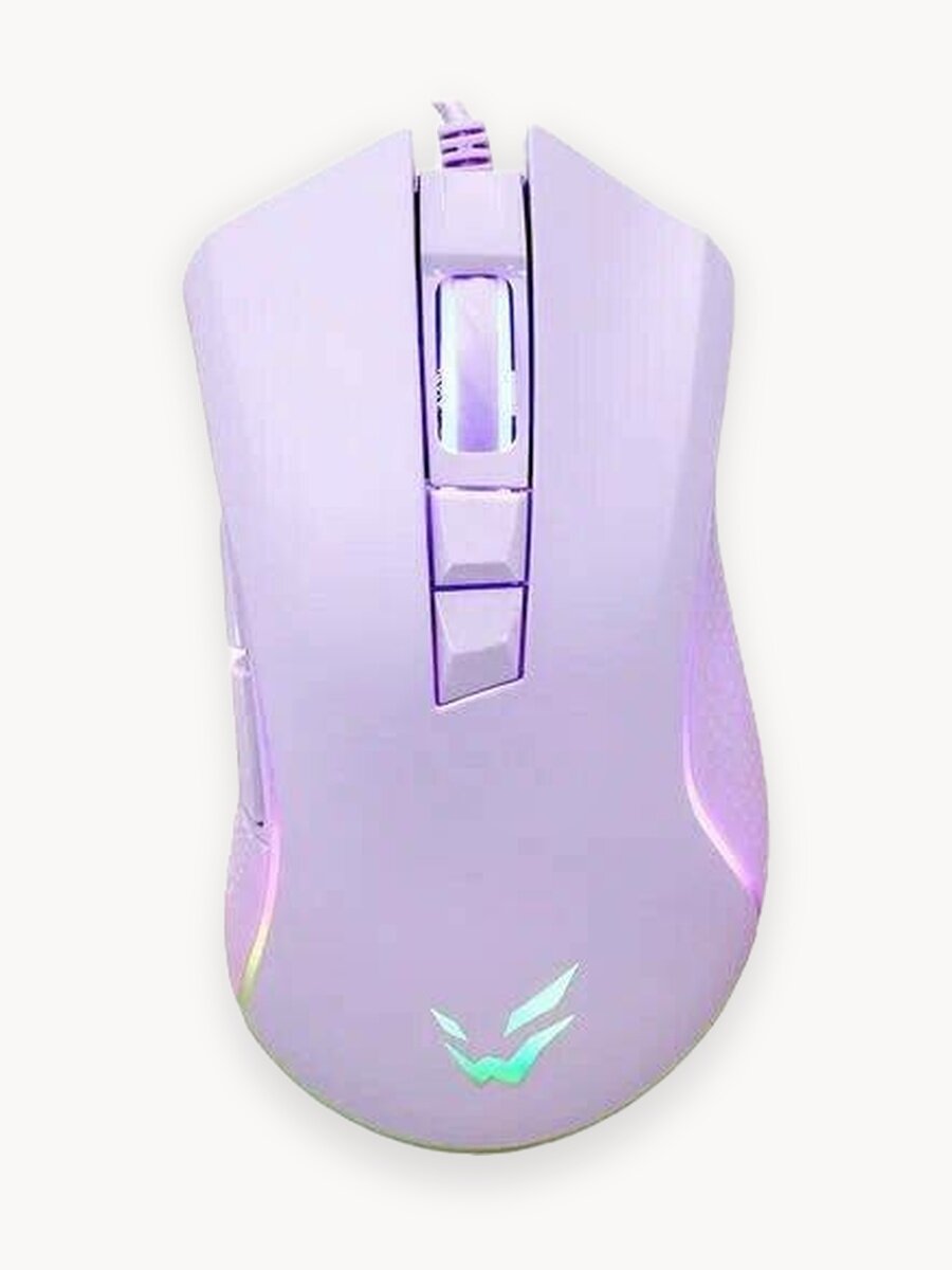 Игровая мышь проводная PixArt Fury 12400 dpi, RGB Fury фиолетовый