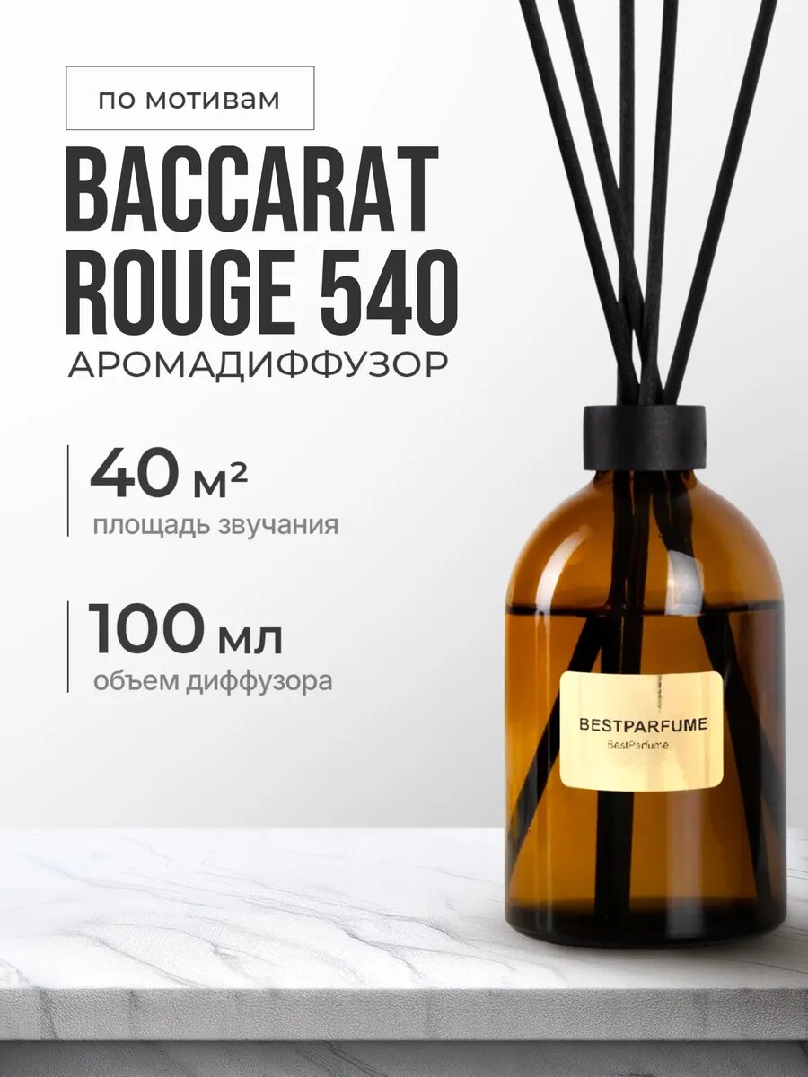 Диффузор для дома с палочками аромадиффузор Baссarat Rouge стойкие