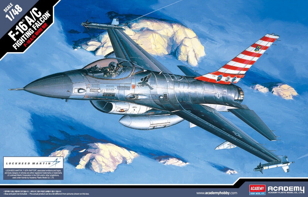 Сборная модель "Самолет F-16A/C FIGHTING FALCON" (1:48), артикул 12259