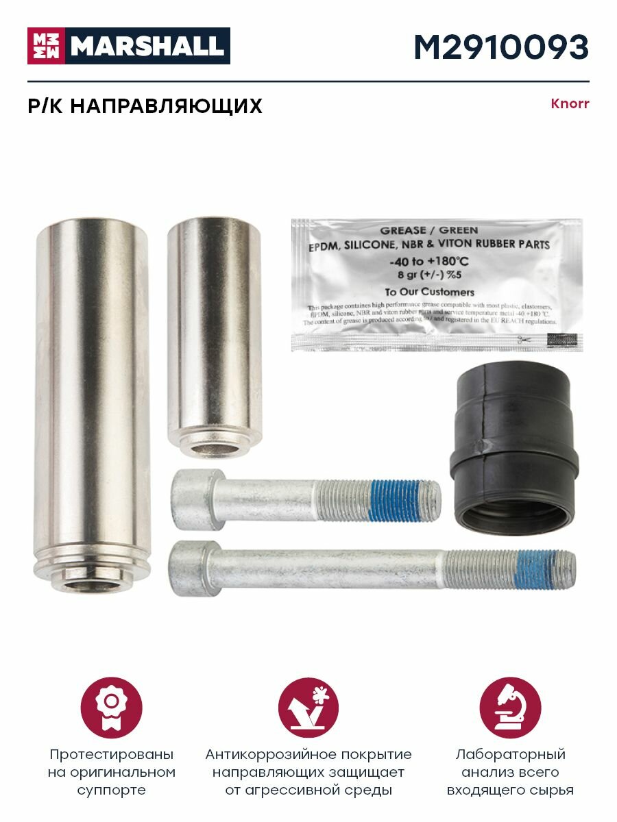 Р/к направляющих суппорта KNORR SB6. / SB7.