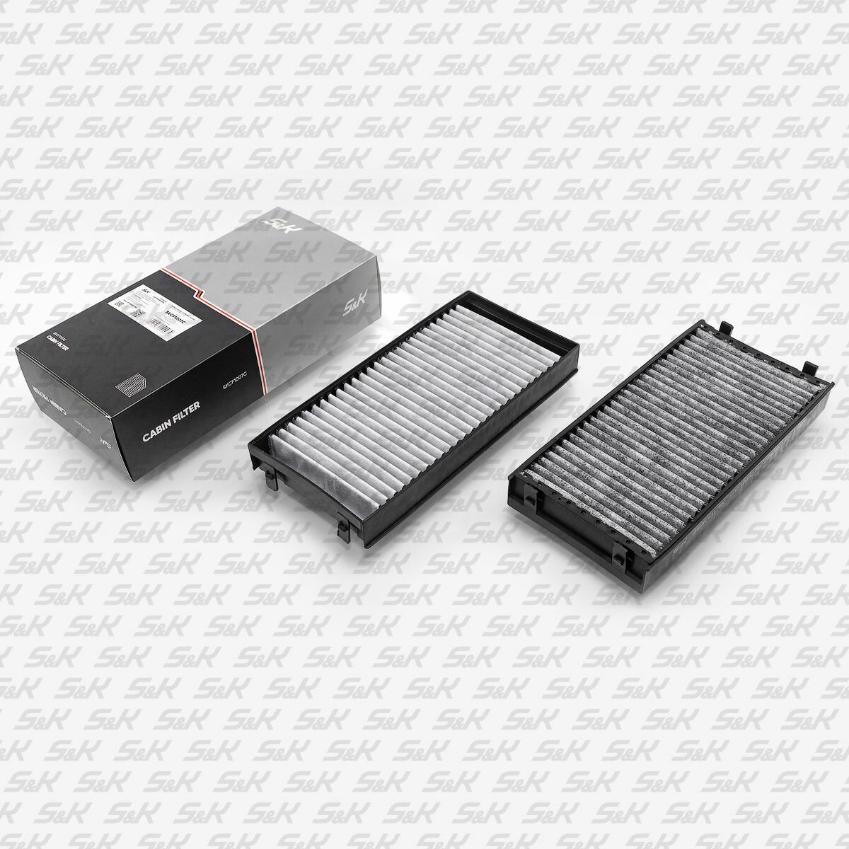 Фильтр салона угольный, комплект из 2 штук для БМВ X5 (E70, F15) 2007-, X6 (E71, F16) 2008- BMW Артикул SKCF1007C производителя S&K