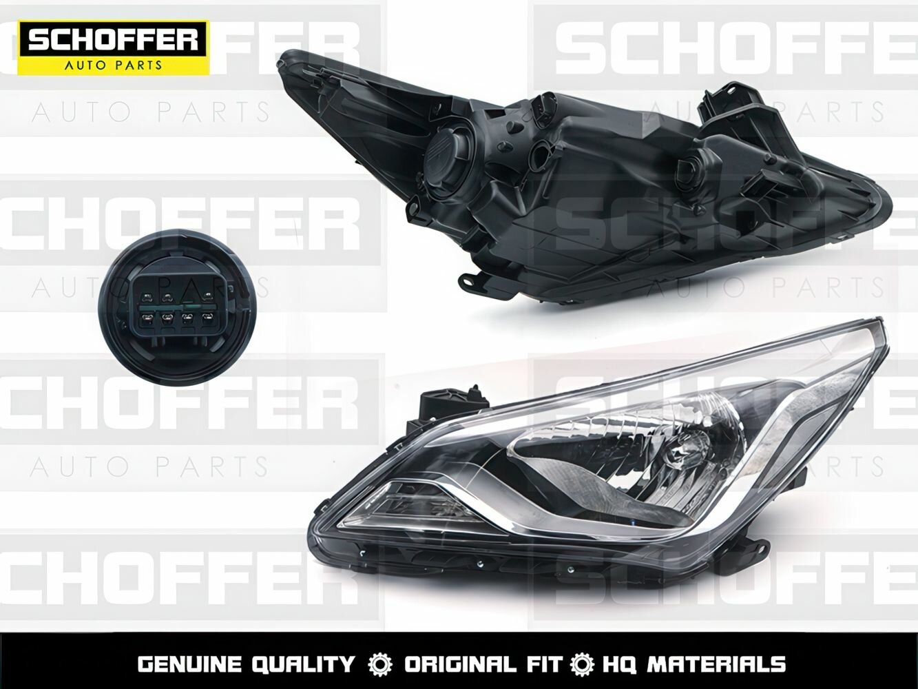 Фара левая эл. корр, для Хендай Солярис I 2014-2017 Hyundai Solaris I 2014-2017, артикул SHF-12016, производителя SCHOFFER