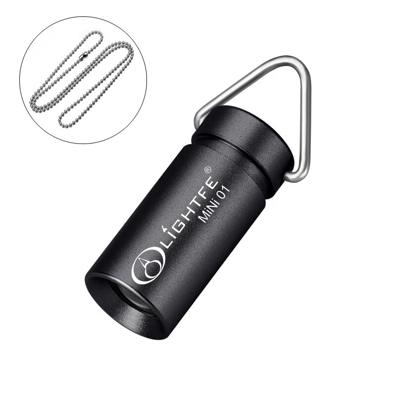 Портативный фонарик из алюминия, красный черный