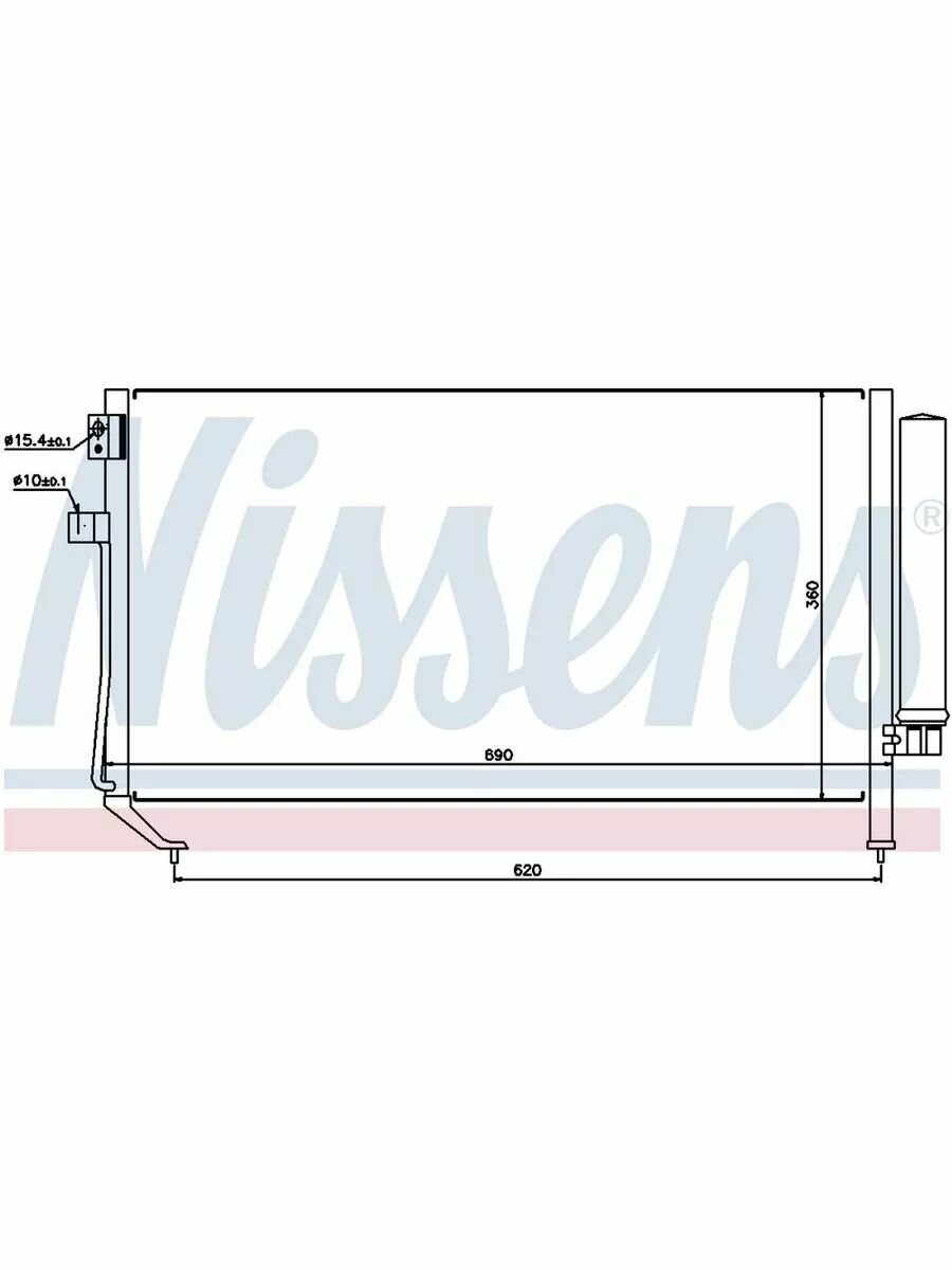 Радиатор кондиционера SUBARU FORESTER (SG) S
