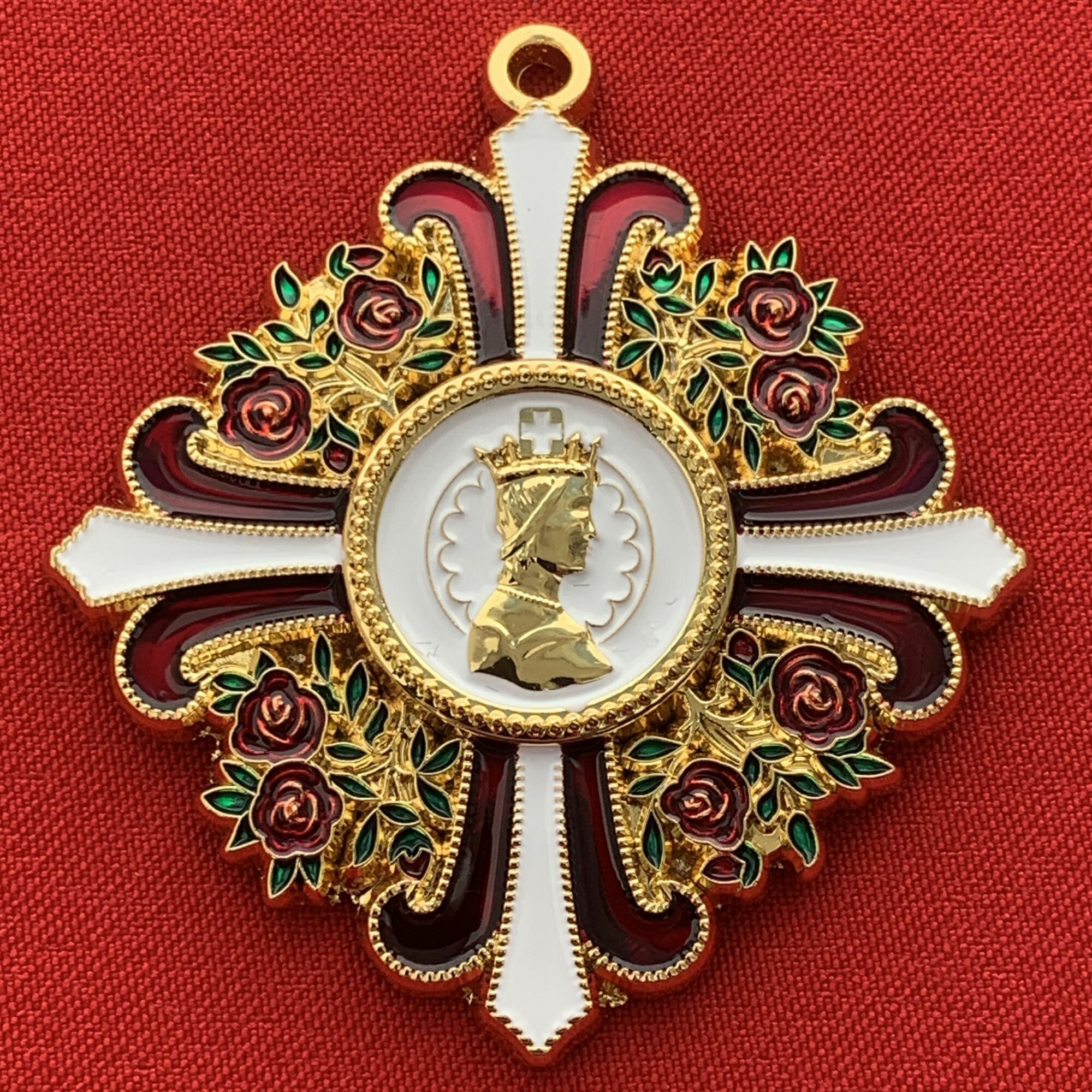 Знак ордена Елизаветы (Австро-Венгрия), муляж иностранной награды. Размер 53х49 мм.