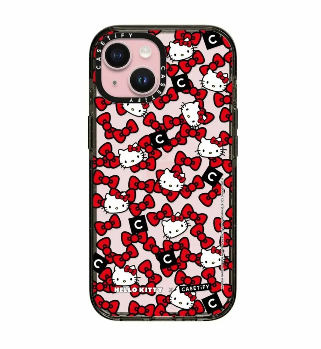 Защитный чехол для мобильного телефона CASETiFY iphone 15 Hello Kitty Ribbon Medley Case