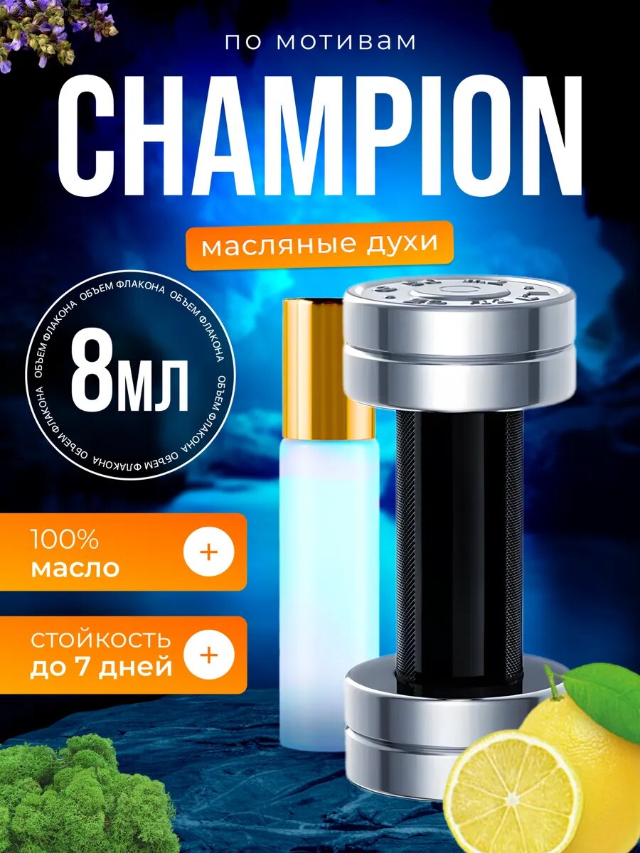 Духи масляные по мотивам Champion, Давидофф Чемпион мужские стойкие