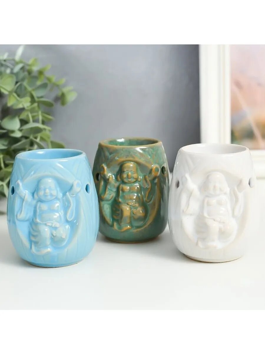 Аромалампа керамика "Хотэй" микс 6х6х8 см