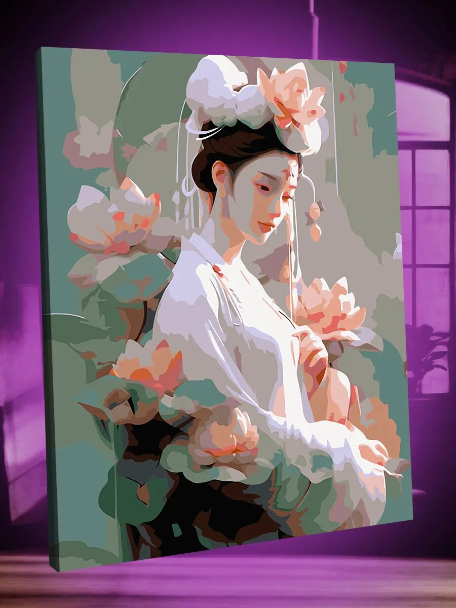 Картина по номерам Гейша