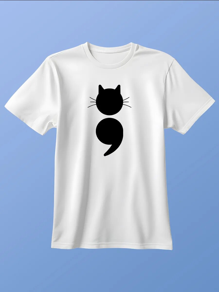 Футболка котики минимализм