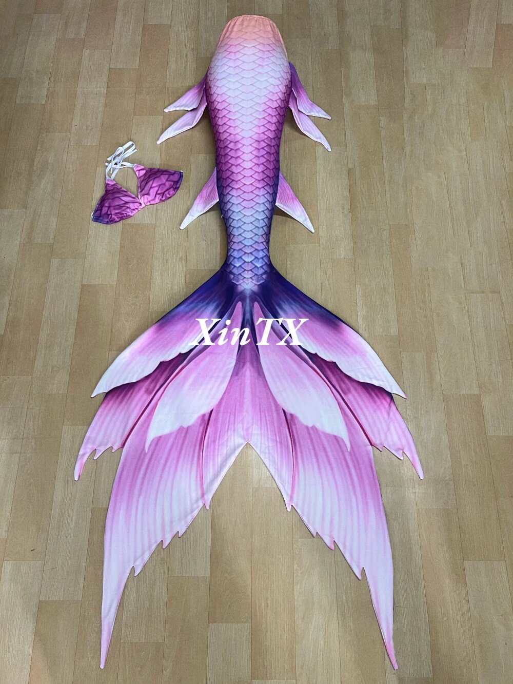 2026 Горячая новинка: Костюм русалки для взрослых (женский и мужской), черный, с XL, No Monofin