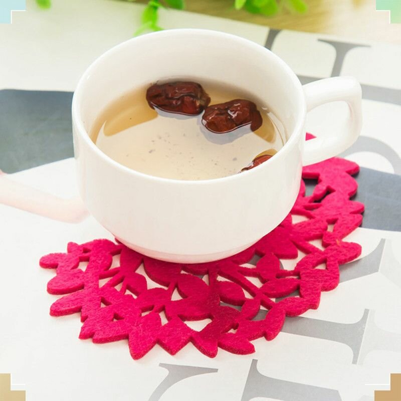 Подставки для чашек, фетровые подушки, подставки в форме дерева, кофейные муги