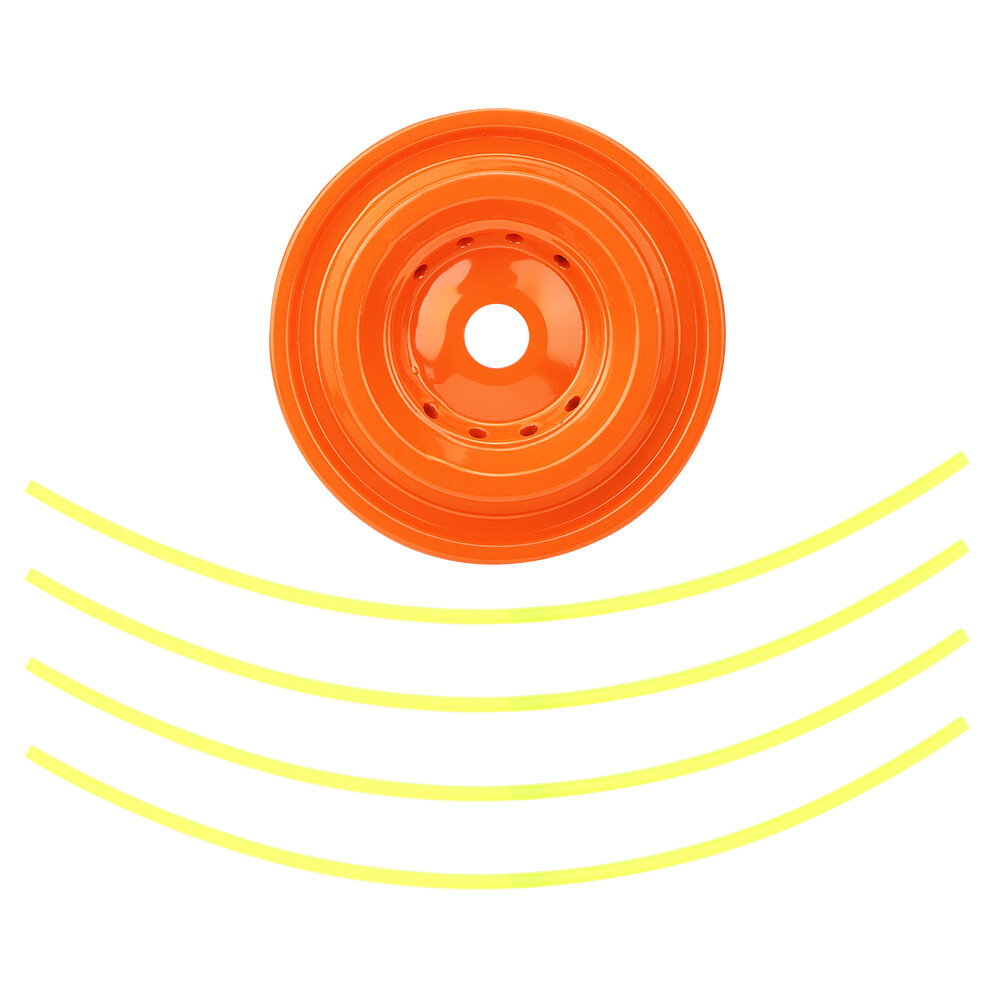 Алюминиевая головка триммера для травы, кусторез, триммер, аксессуар для газонокосилки с 4 триммерными линиями