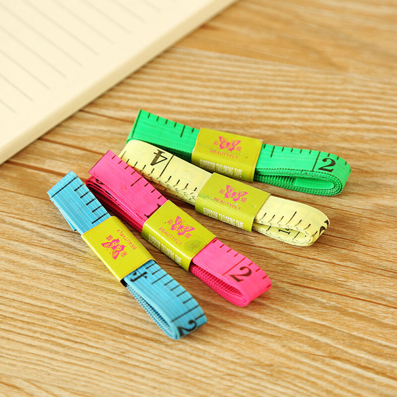 Soft Tape Measure Long Accurate Brilliant Color Cloth for Sewing Tailoring Without Iron Head