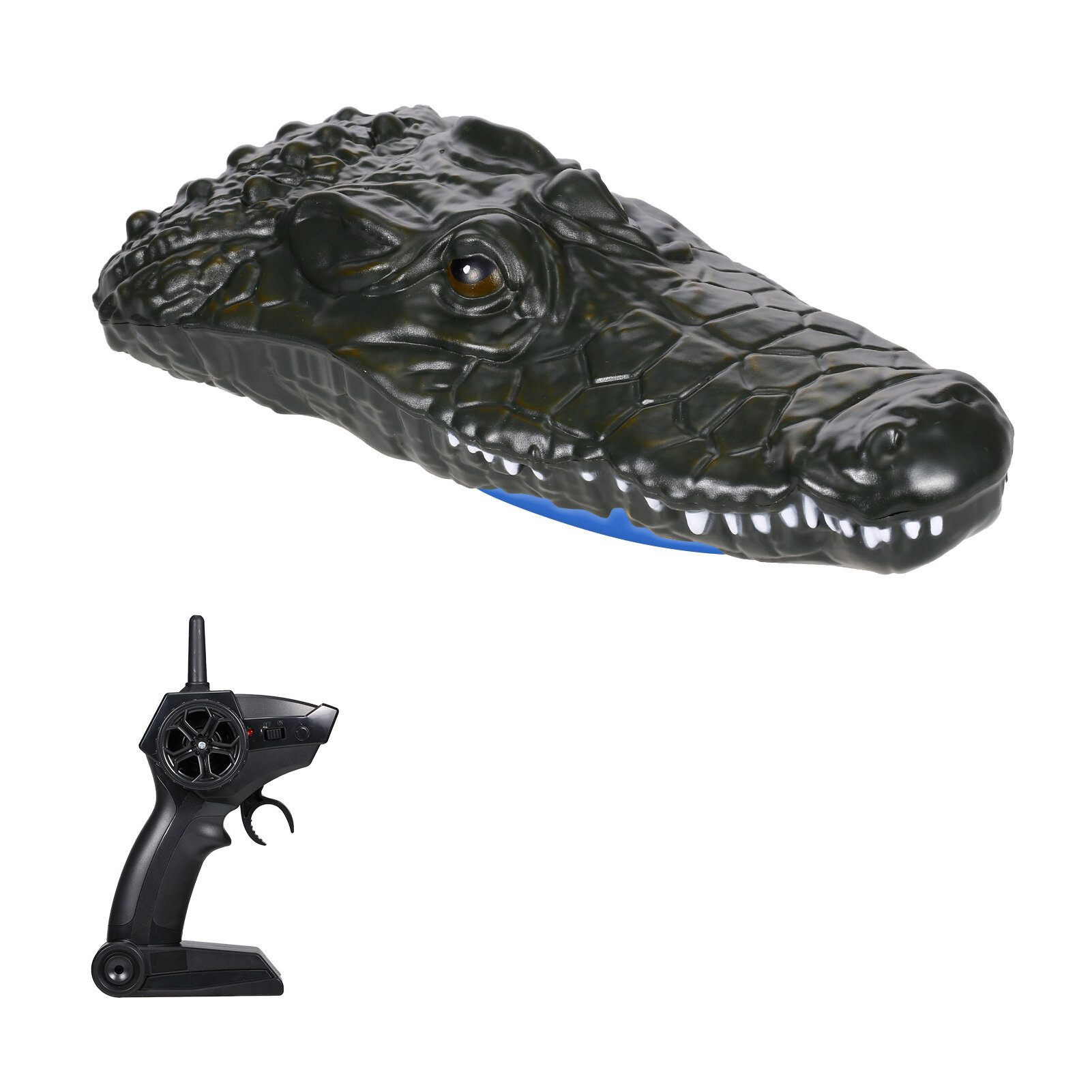 Речной катер для детей и взрослых с имитацией головы крокодила, электрический гоночный катер, скорость до 10 км/ч, 2-канальное радиоуправление, лодки для бассейнов, игрушка-розыгрыш.