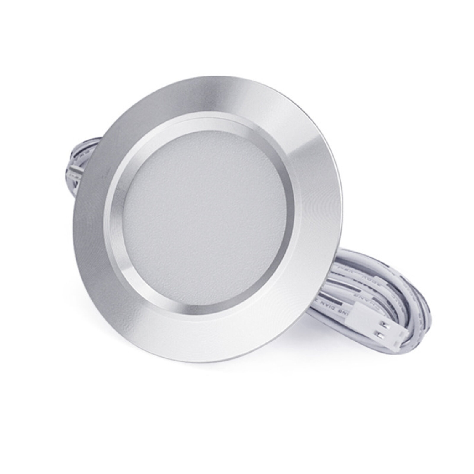 Светодиодная встроенная ультратонкая световая панель для шкафа, витрины, мини круглая светодиодная лампа для шкафа-витрины, комода, гардероба, DC 12V, 3W, вставка, дырка 55-60мм, 12 светодиодов, SMD2835, цветовая температура 3000K/4000K/6000K, 300Лм,