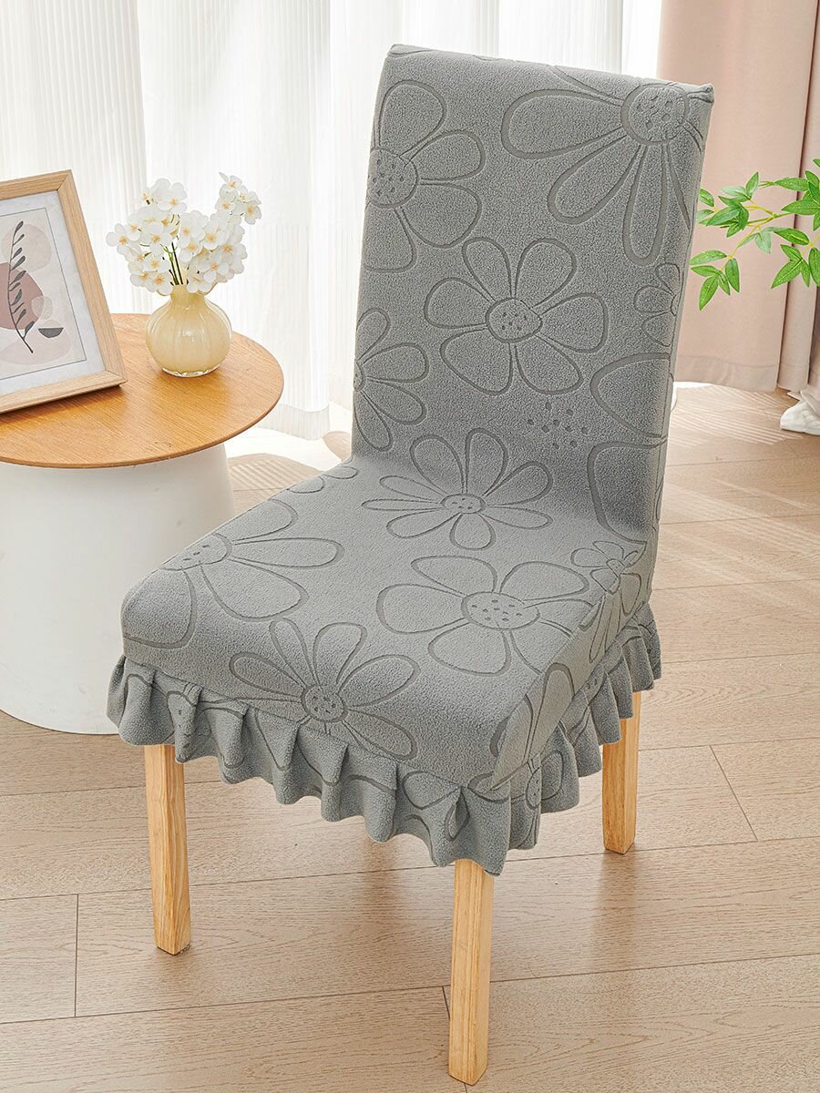 Чехлы на стулья со спинкой,55,48,1, черно-серый