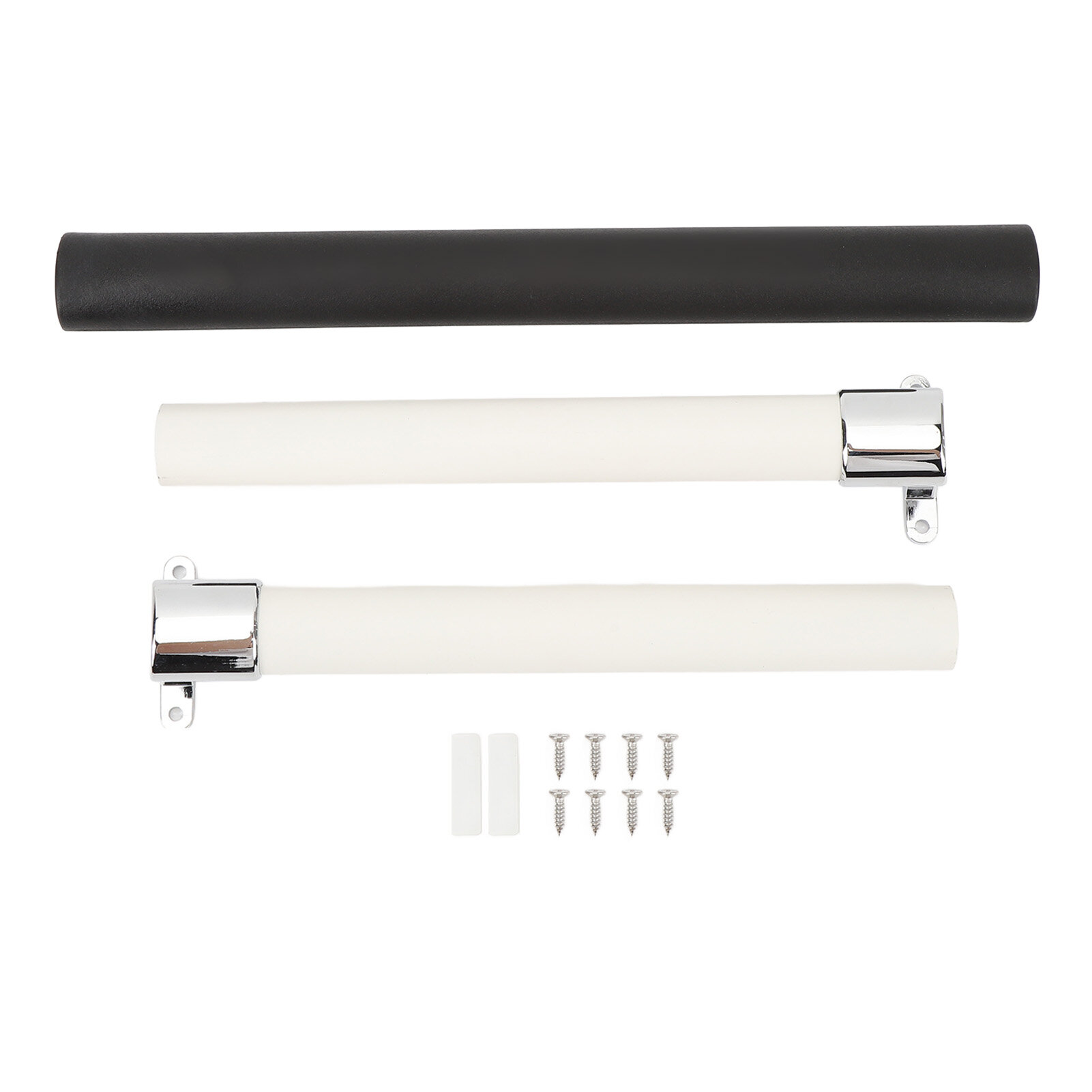 RV Screen Door Cross Bar Handle Adjustable Length ABS 21.5 to 32 Inch for Camping Vehicle Travel Trailers Black