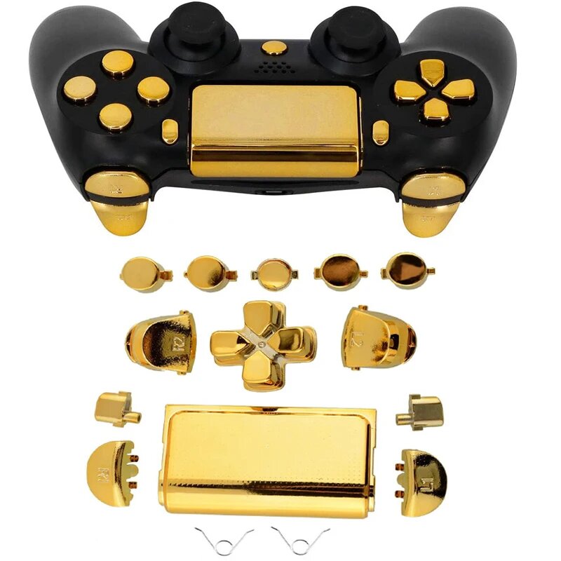 Контроллер DualShock 4 для PS4 Play station 4, сменная Сенсорная панель запасные кнопки с Golden