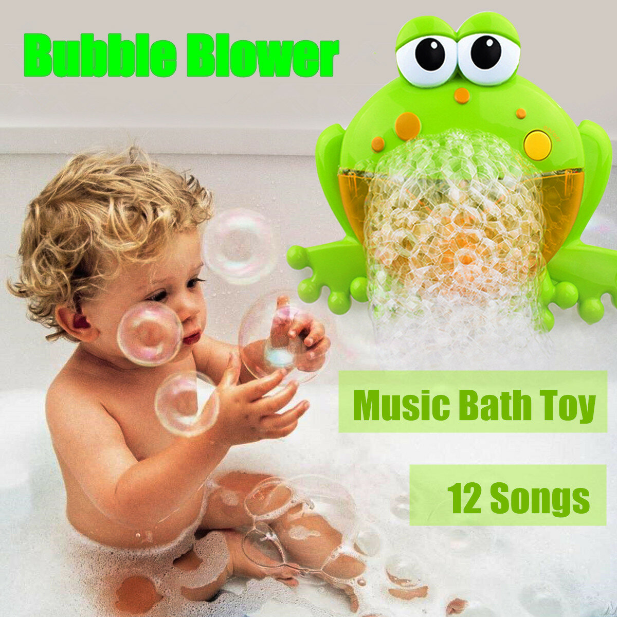 Игрушки для развлечения · Bubble Frog Crab Автоматическая душевая машина Blower Maker Ванна Музыкальная игрушка Дети Малыш