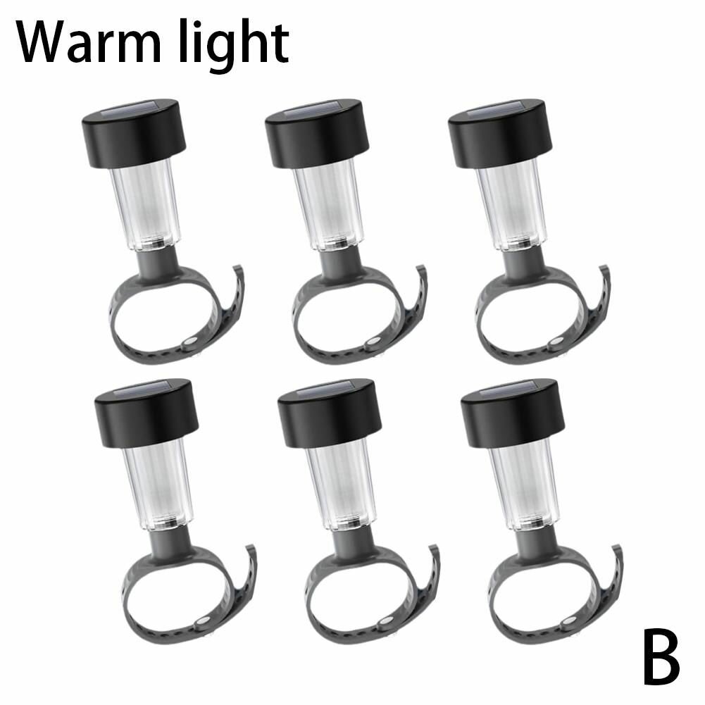 6PCS Регулируемый ремень для солнечного освещения бассейна, водонепроницаемый, Аксессуары для ограждений бассейнов