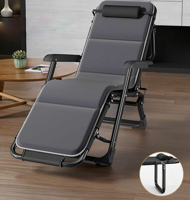 Шезлонг-раскладушка нагрузка до 200 кг/ Кресло складная для дачи, для сада, для рыбалки, для туризма