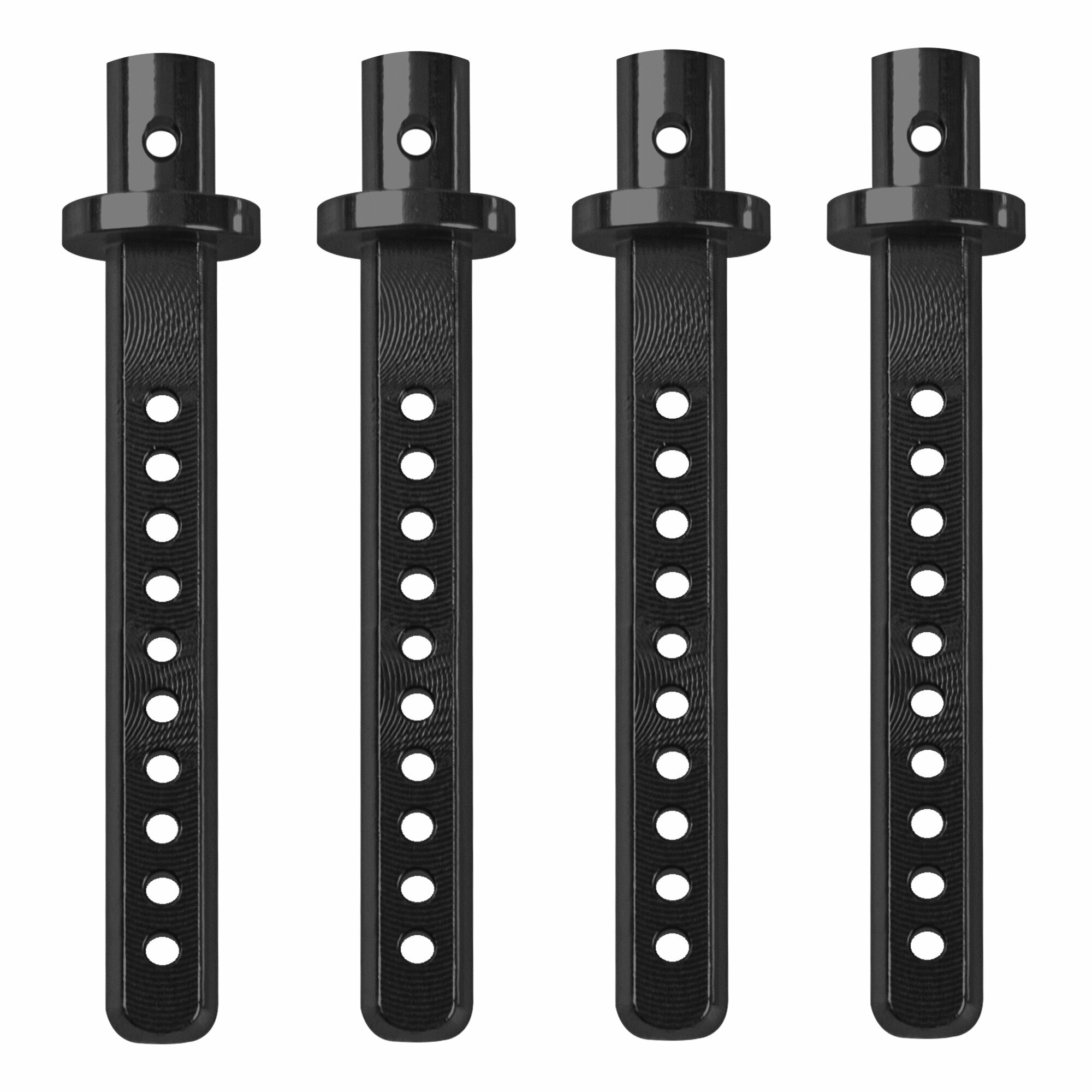 4шт Стойки кузова радиоуправляемого автомобиля из алюминиевого сплава, держатель для крепления колонны 49,5 мм, совместимый с Axial SCX10 90046 90047 RC4WD D90 1/10 RC Rock Crawler