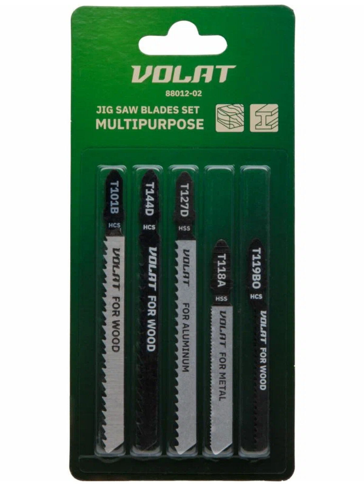 Пилка для электролобзика волат универсальная 5 штук (88012-02)