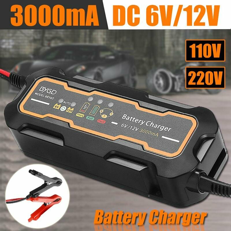 DC 6V / 12V 3000mA AC 110V / 220V зарядное устройство автомобиль мотоцикл автомобиль - 110V