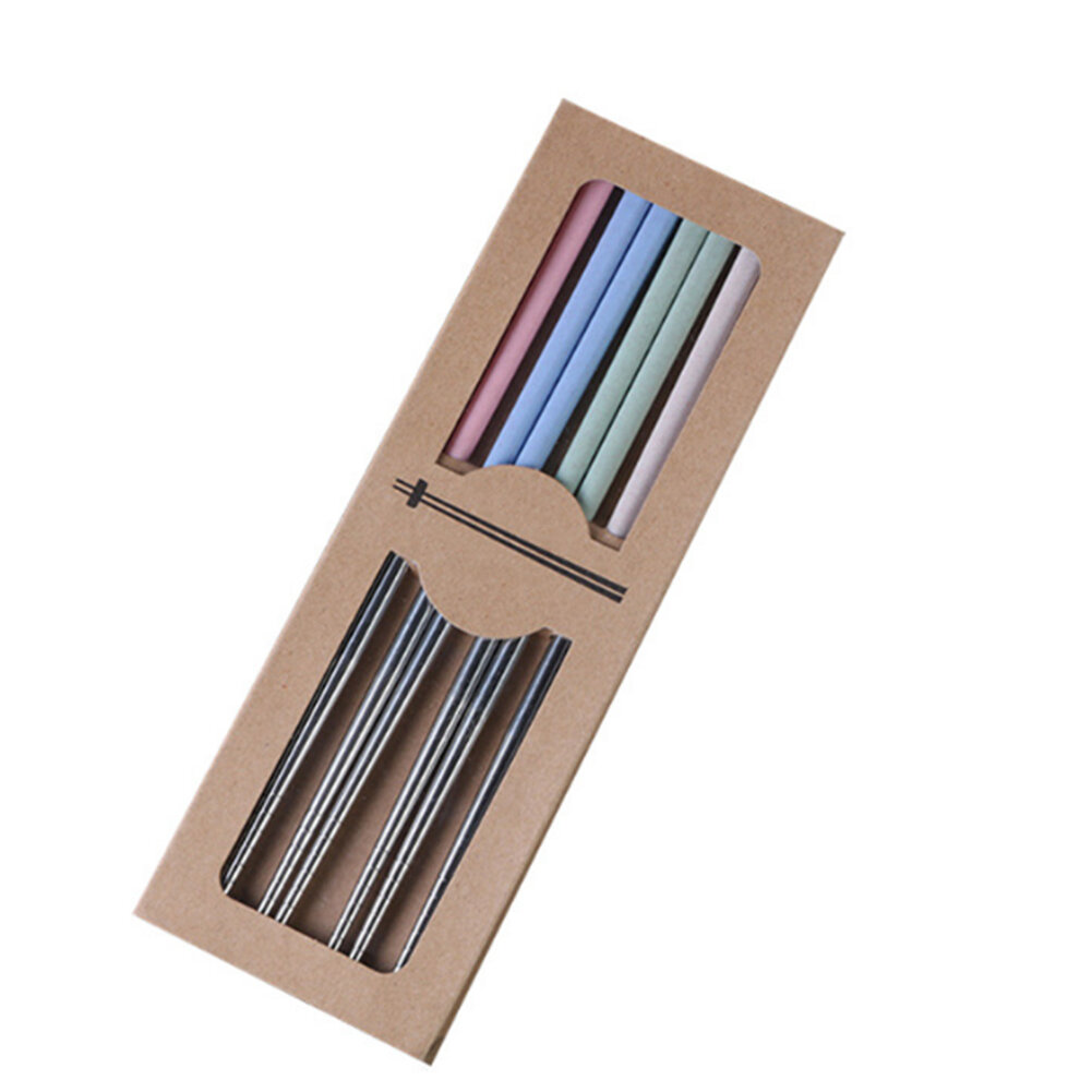 4 пары столовых приборов из нержавеющей стали с чехлом для дома, кухни, набор палочек для еды, многоразовые, можно мыть в посудомоечной машине, легко чистить, подарок