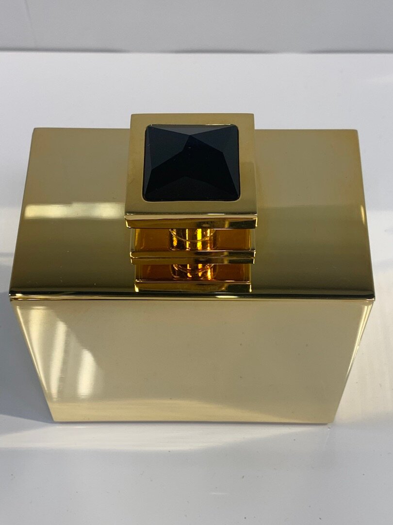 Баночка для ватных шариков с крышкой настольная WINDISCH MOON LIGHT 88518ON золото 100x60x115