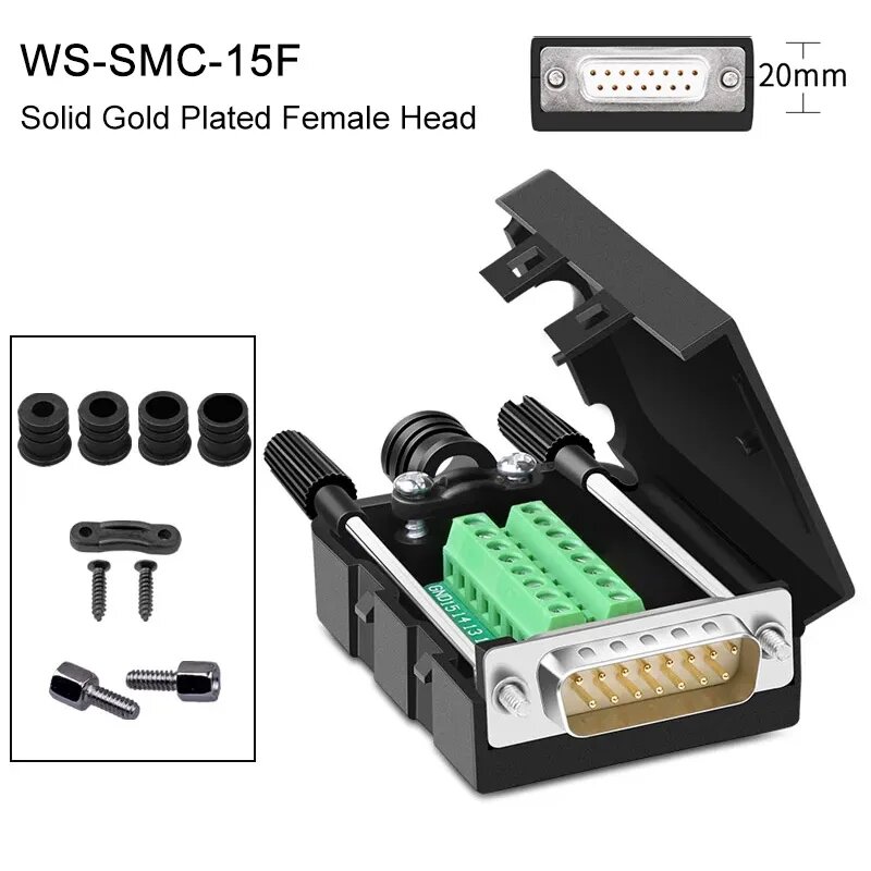 DIVEDEER DB 15 разъем адаптер Solid Male