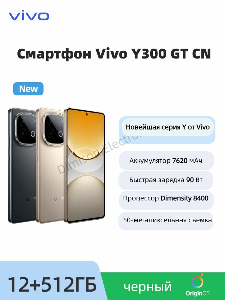 Смартфон Vivo Y300 GT 12/512GB черный