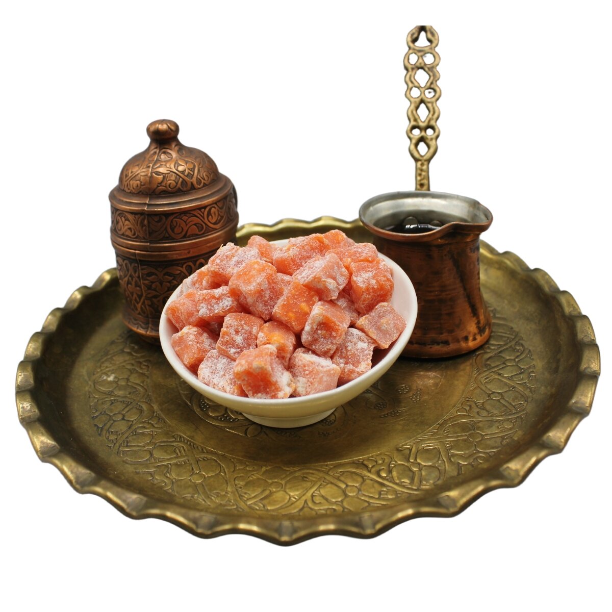 Лукум «Птичка» апельсиновый с арахисом двойной обжарки