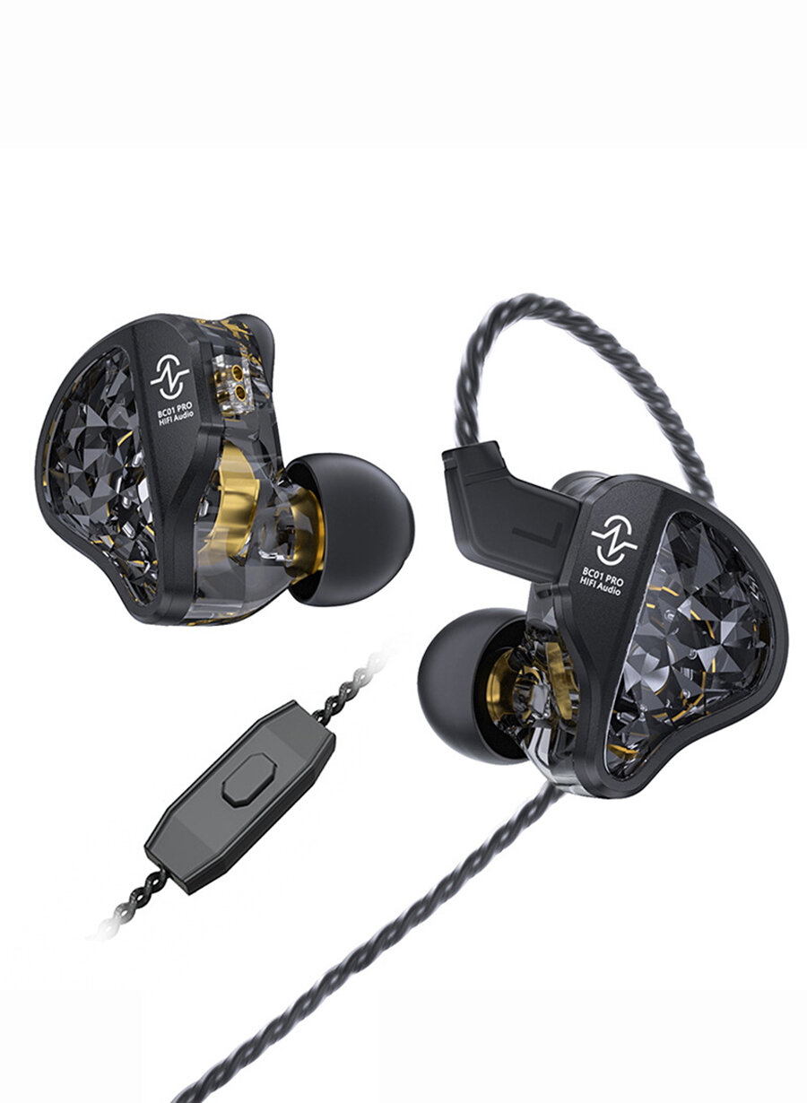 Проводные наушники-вкладыши Chord HIFI, разъем 3,5 мм, черный