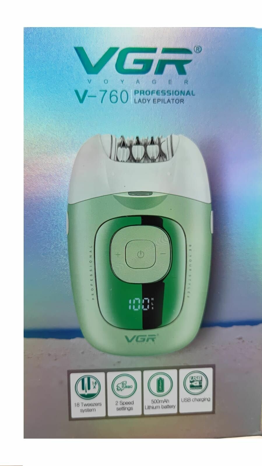 Эпилятор / V 760 зеленый