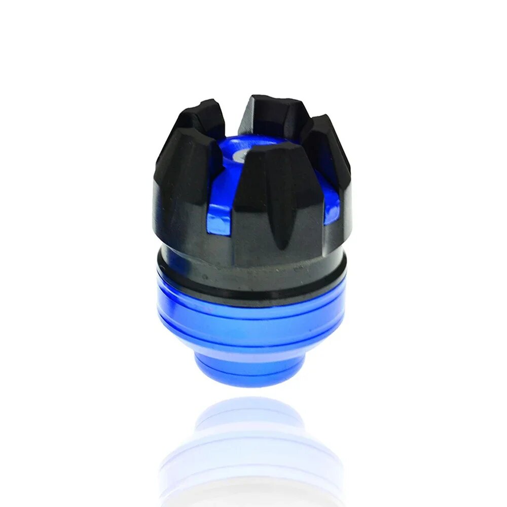 Противоударная Шестигранная вилка для мотоцикла, скутера, колпачка вилки для защиты от падения, защитные противоударные прокладки для мотоцикла, ползунок рамы Синий, blue