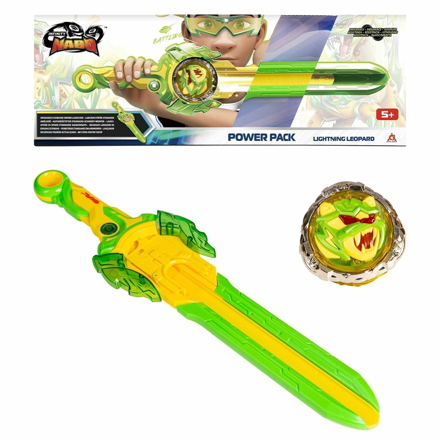 Инфинити Надо. Волчок Эпик Лончер Пауэр. Lightning Leopard 41743. ТМ Infinity Nado.