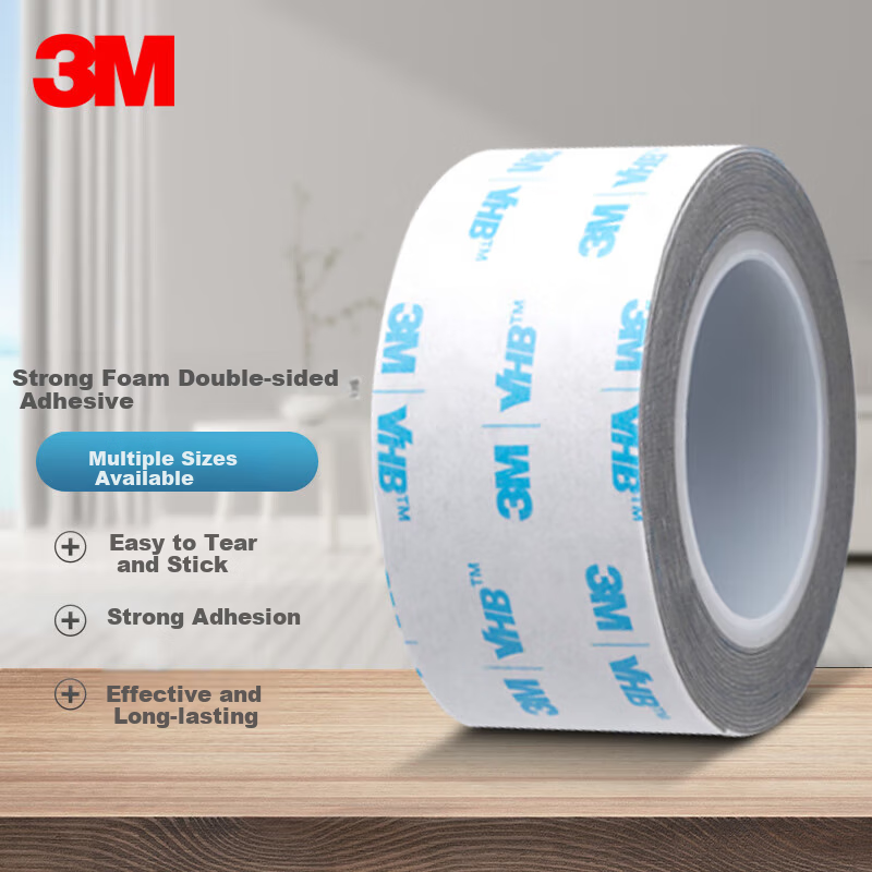 3M Double-sided Tape Strong Traceless Waterproof Office Supplies/ETC Special/Student Stationery/Handmade Crafts etc. Applicable Glue 6606-GP 50MM*3M