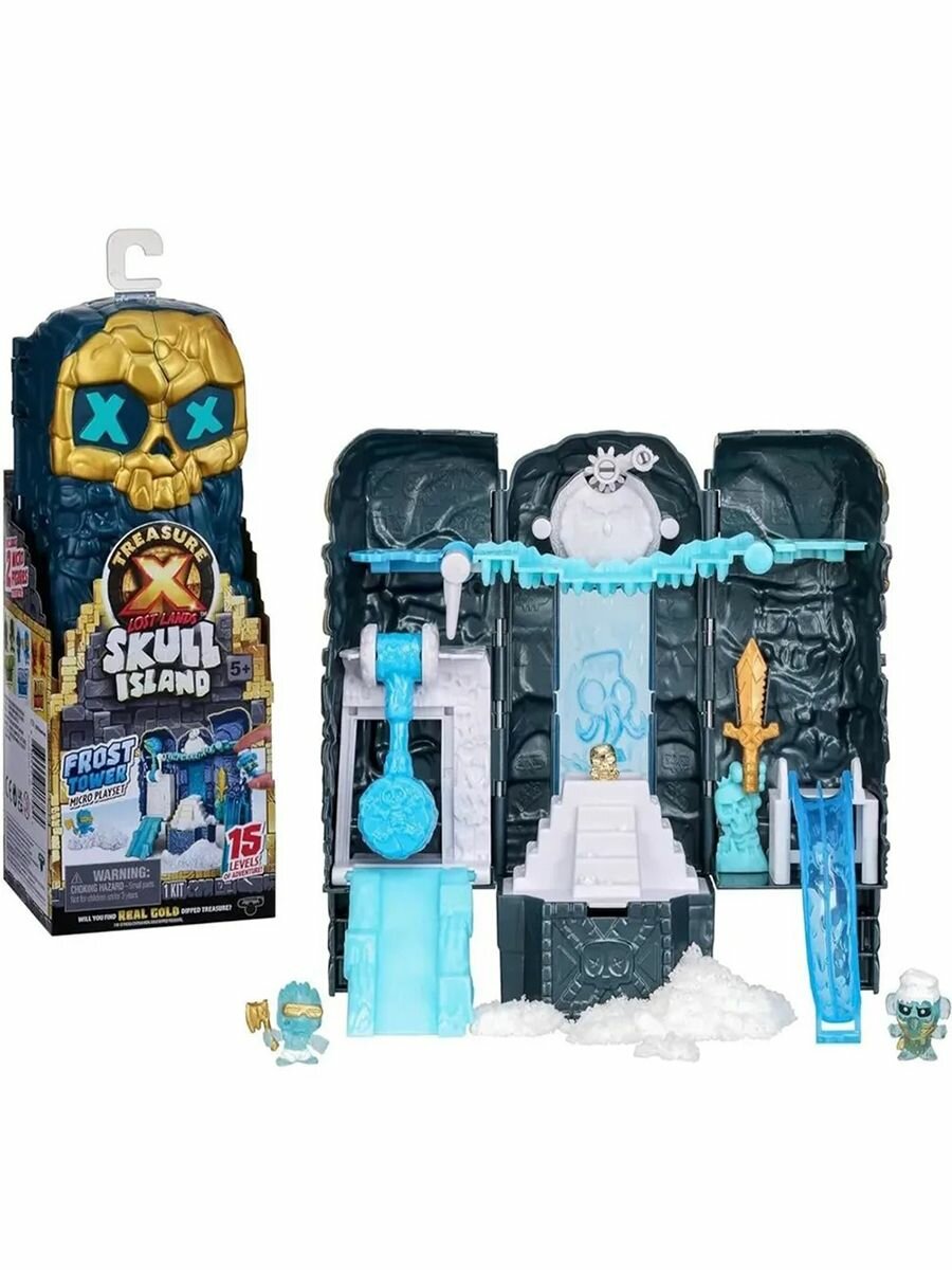Игровой набор Treasure X Lost Lands, Остров Черепа, Морозная башня,15 уровней приключений.