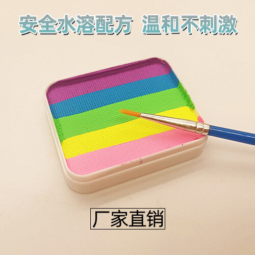 Детская раскраска "Лицо", 50г радужной полоски