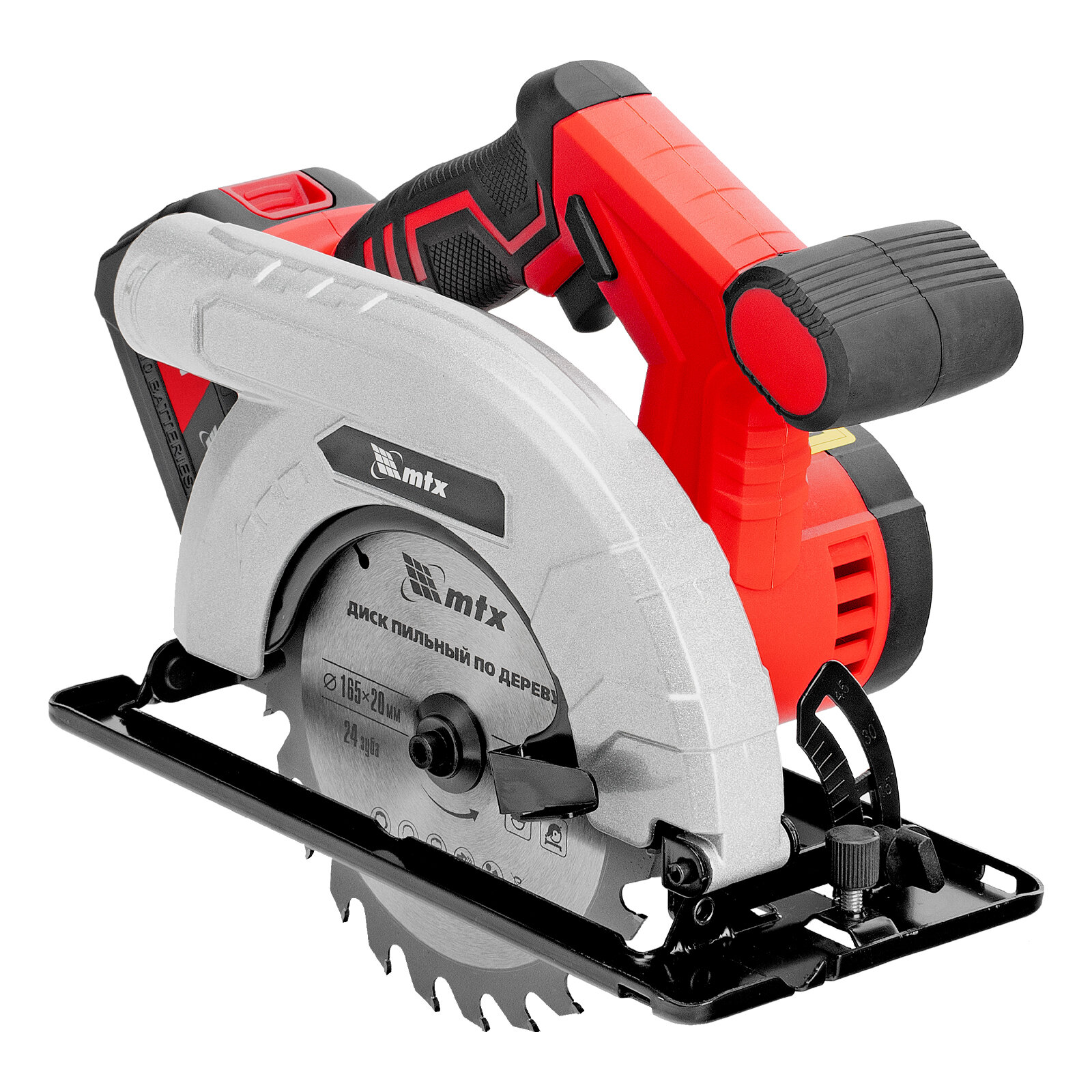 Пила циркулярная аккумуляторная CCSU-20-165, 165 мм, Li-Ion, 20 В// MTX 27480