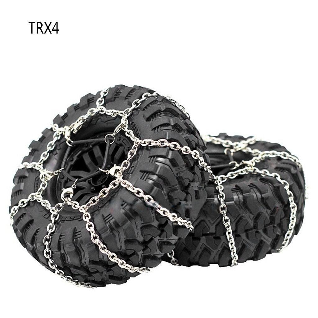 2 шт. 1/10 стальная цепь противоскольжения на гусеничном ходу для 1,9 гусеничных шин 1:10 легковой автомобиль грузовик