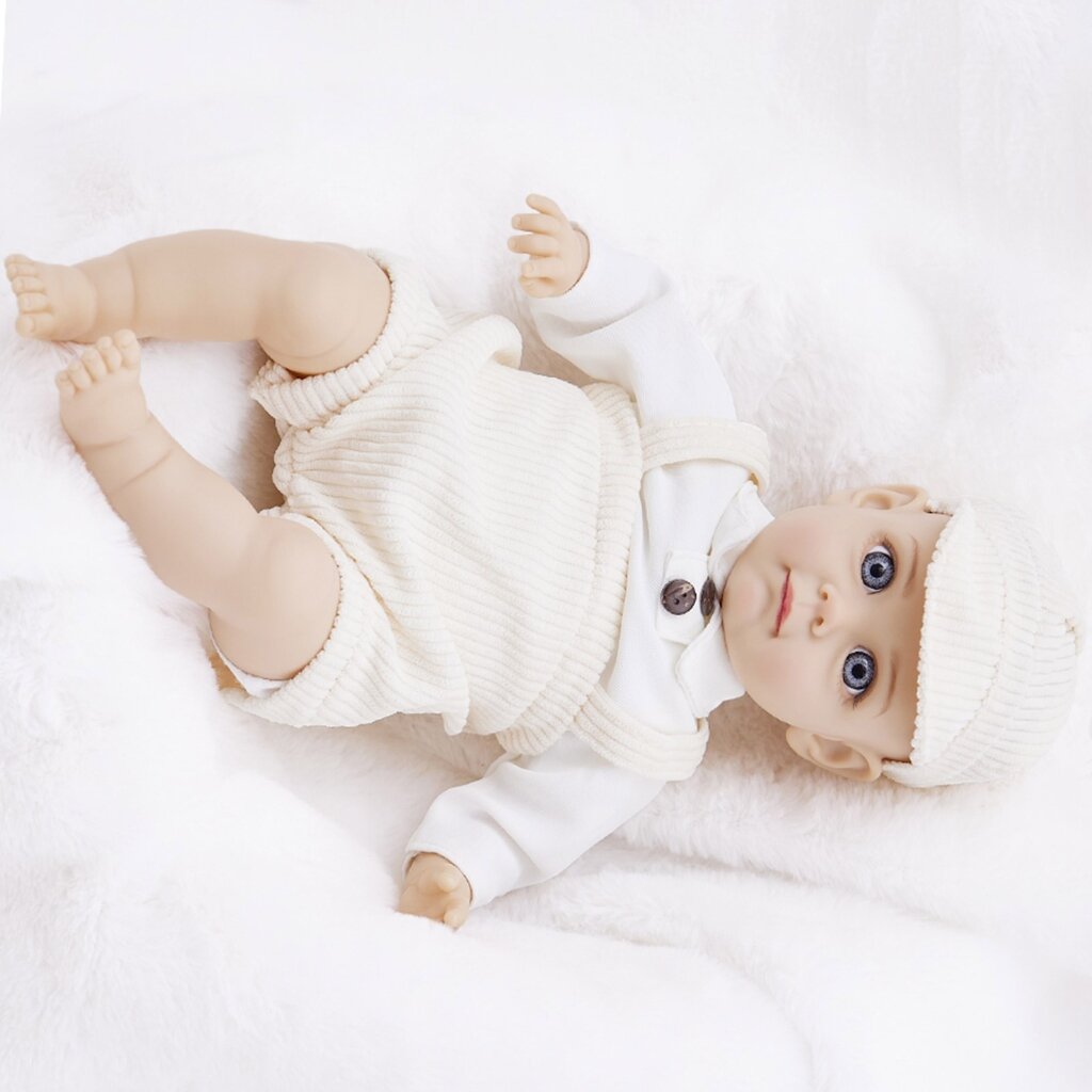 Мягкая виниловая кукла 14-дюймовая кукла для новорожденных мальчиков с коллекционной мягкой игрушкой