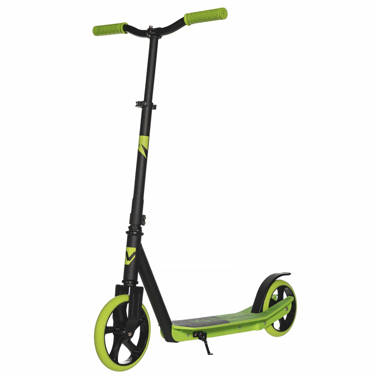 Самокат Novatrack Polis Plastic NF, колеса 200х180 мм, зеленый