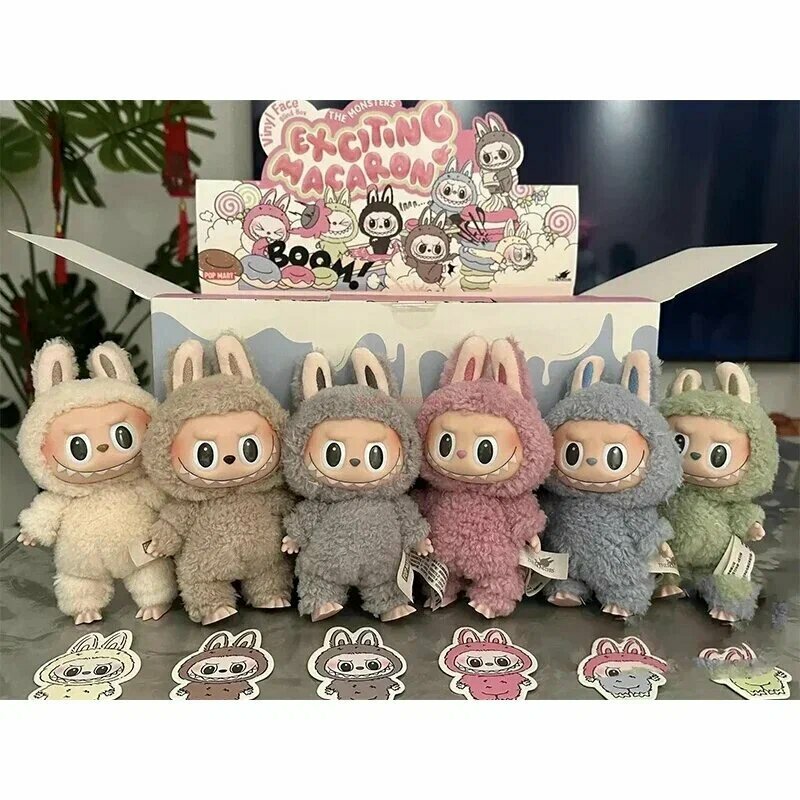 Игрушка-сюрприз Miniso Labubu Exciting macaron, брелок, оригинальный дизайн — фото 1