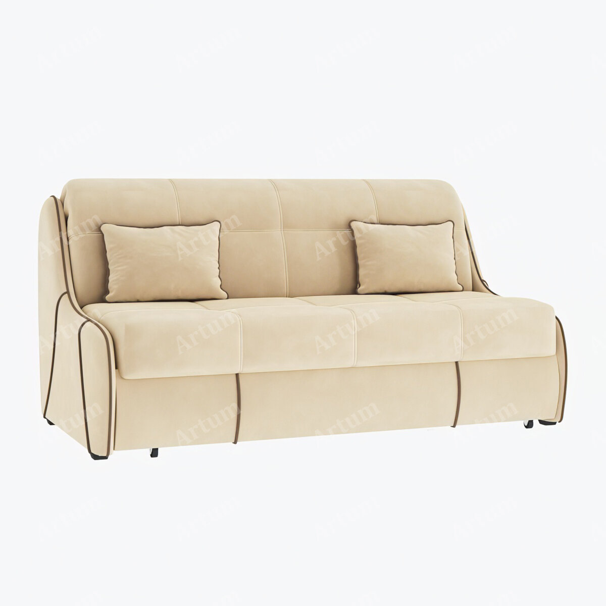 Artum Диван прямой Рио 140х200, Диван аккордеон Рио Zodiak 150 кант Zodiak 233