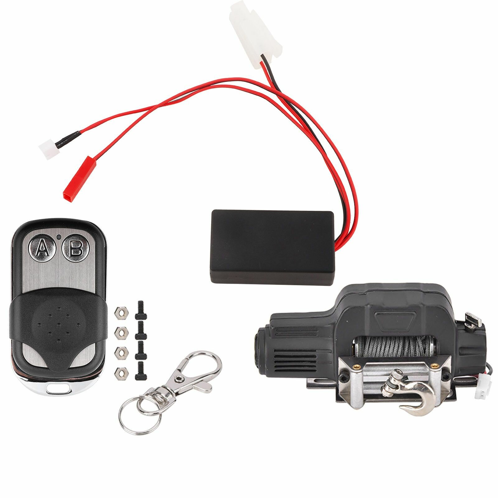 Одномоторная лебедка с аксессуарами для обновления управления для гусеничного автомобиля с дистанционным управлением 1/10